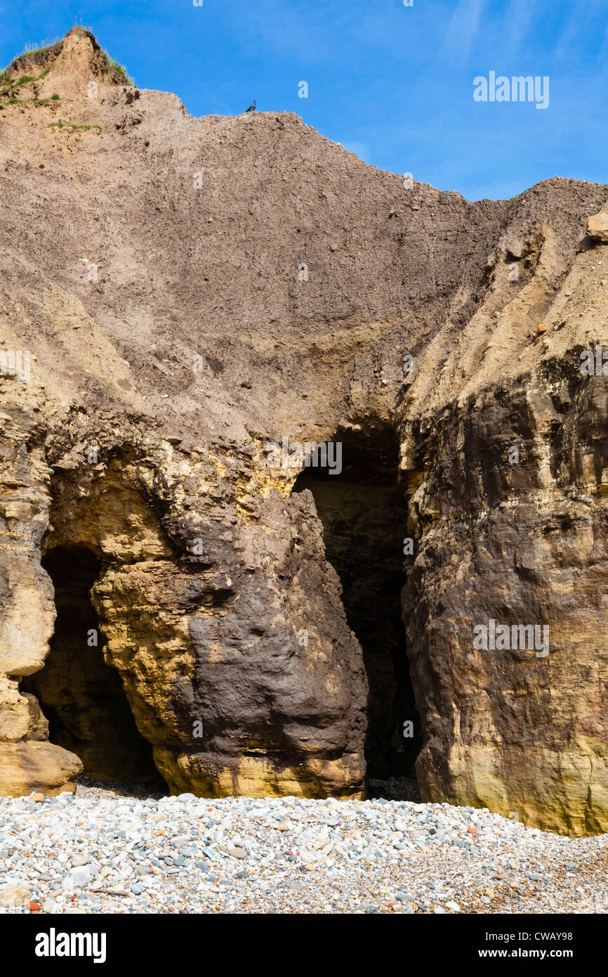Cliffs and Caves at Seaham, County Durham Stock Photo - Alamy