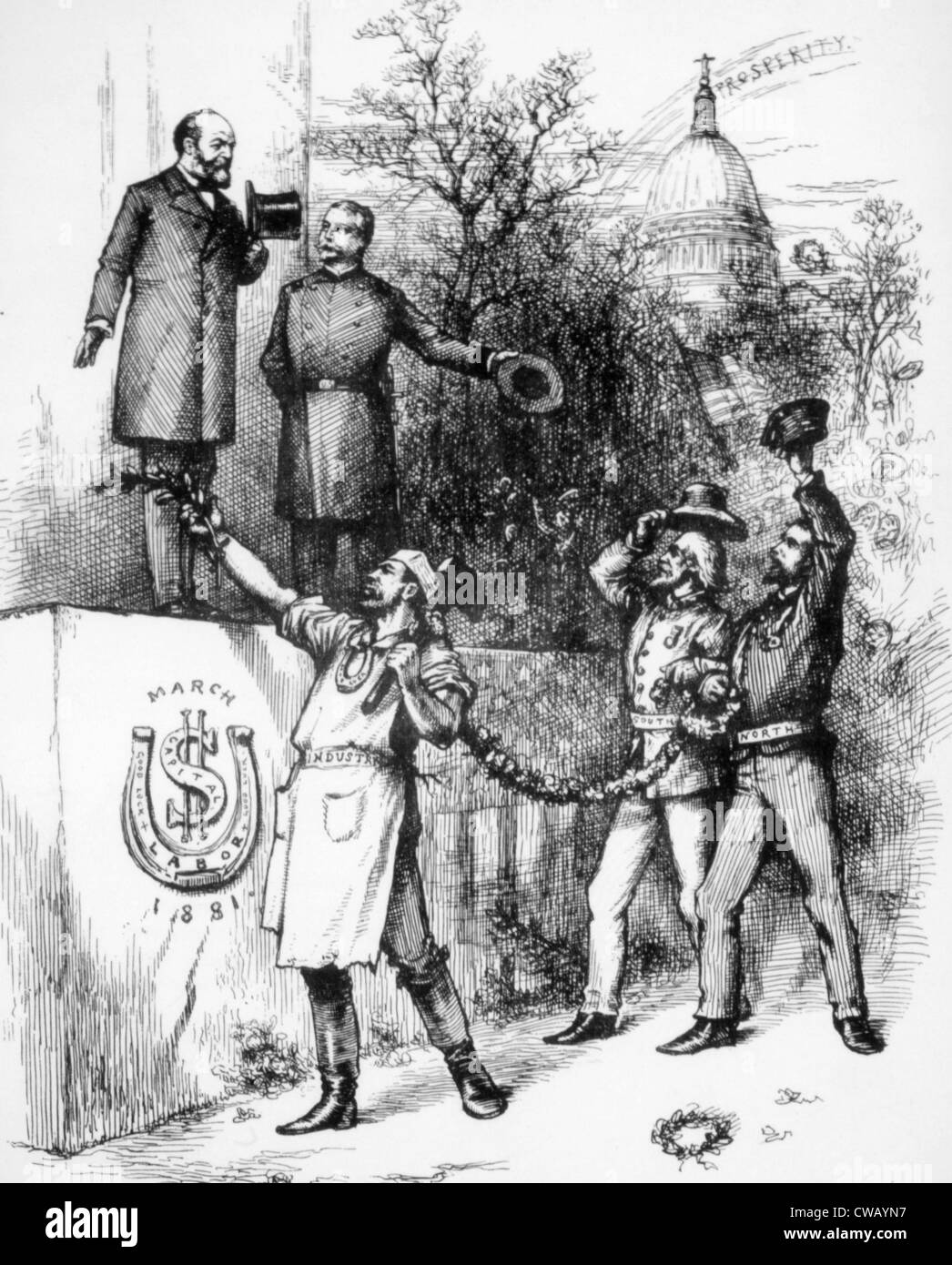 Thomas nast cartoon hi-res stock photography and images - Alamy