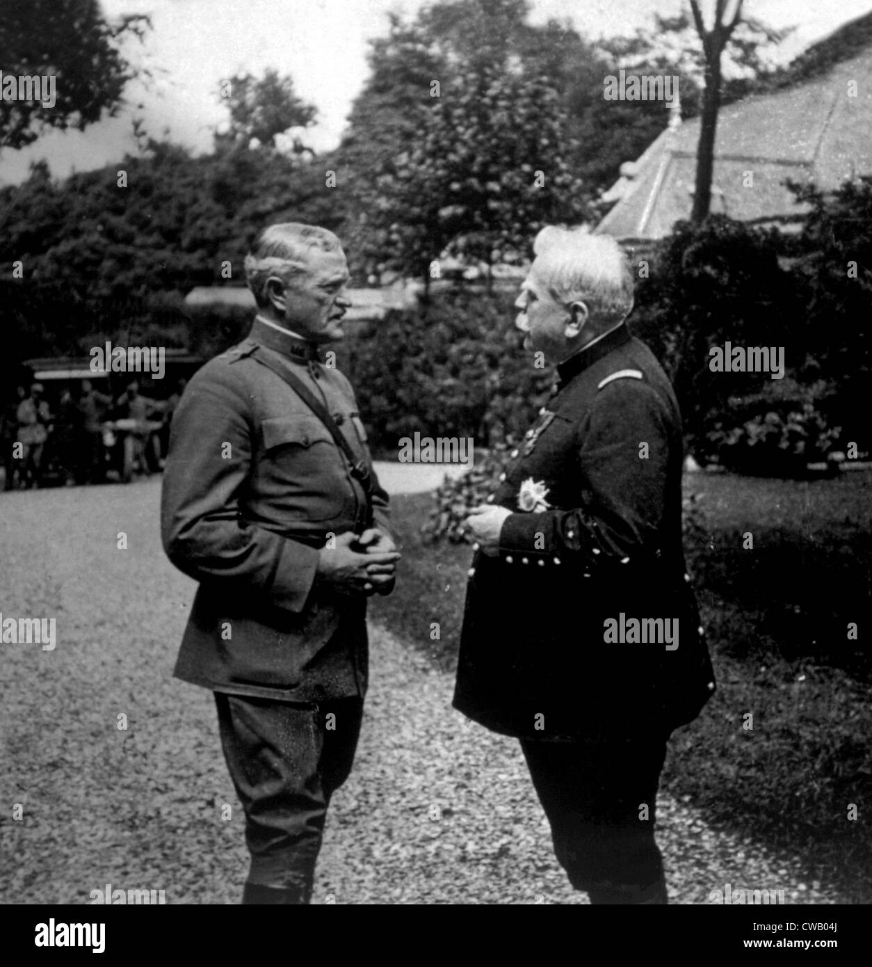 General John J. Pershing meeting with Marshal Joseph Jacques Cesaire ...
