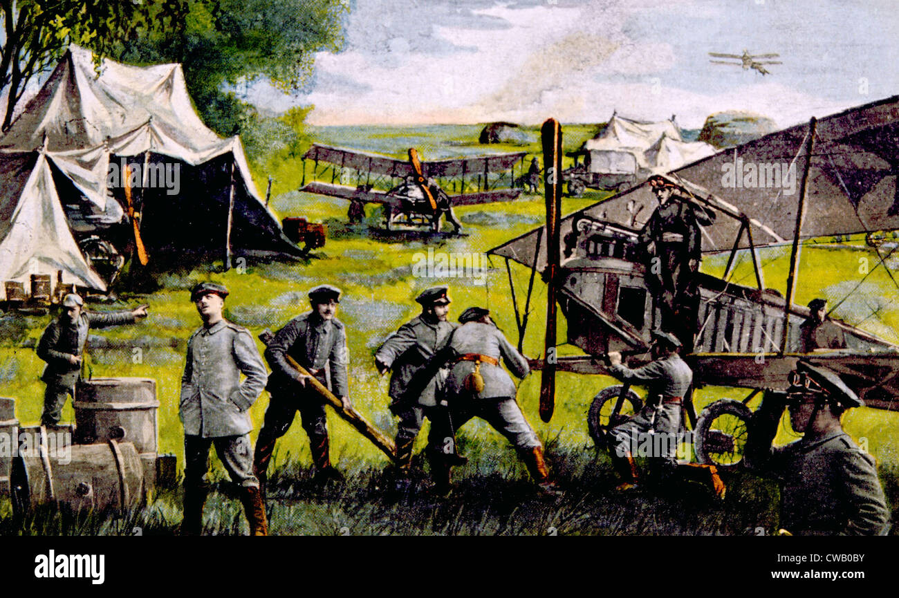 World War I, German field air detail Stock Photo - Alamy