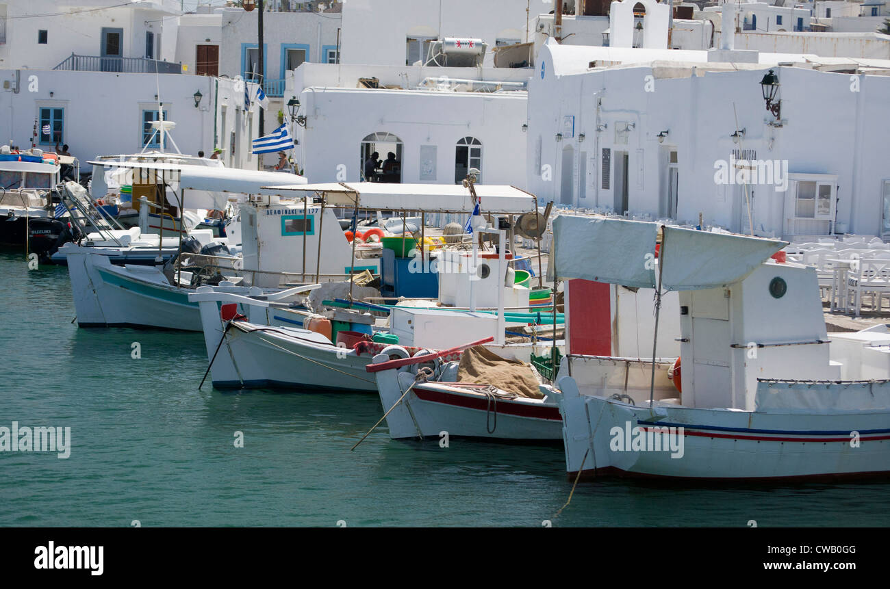 Naoussa harbour greek island paros hi-res stock photography and images ...