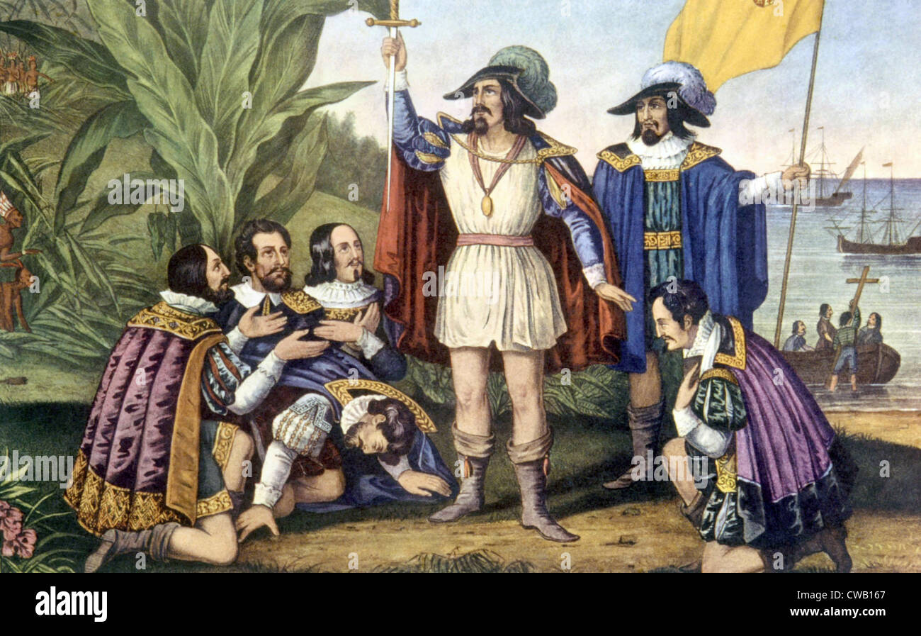 Christopher columbus painting hi-res stock photography and images - Alamy