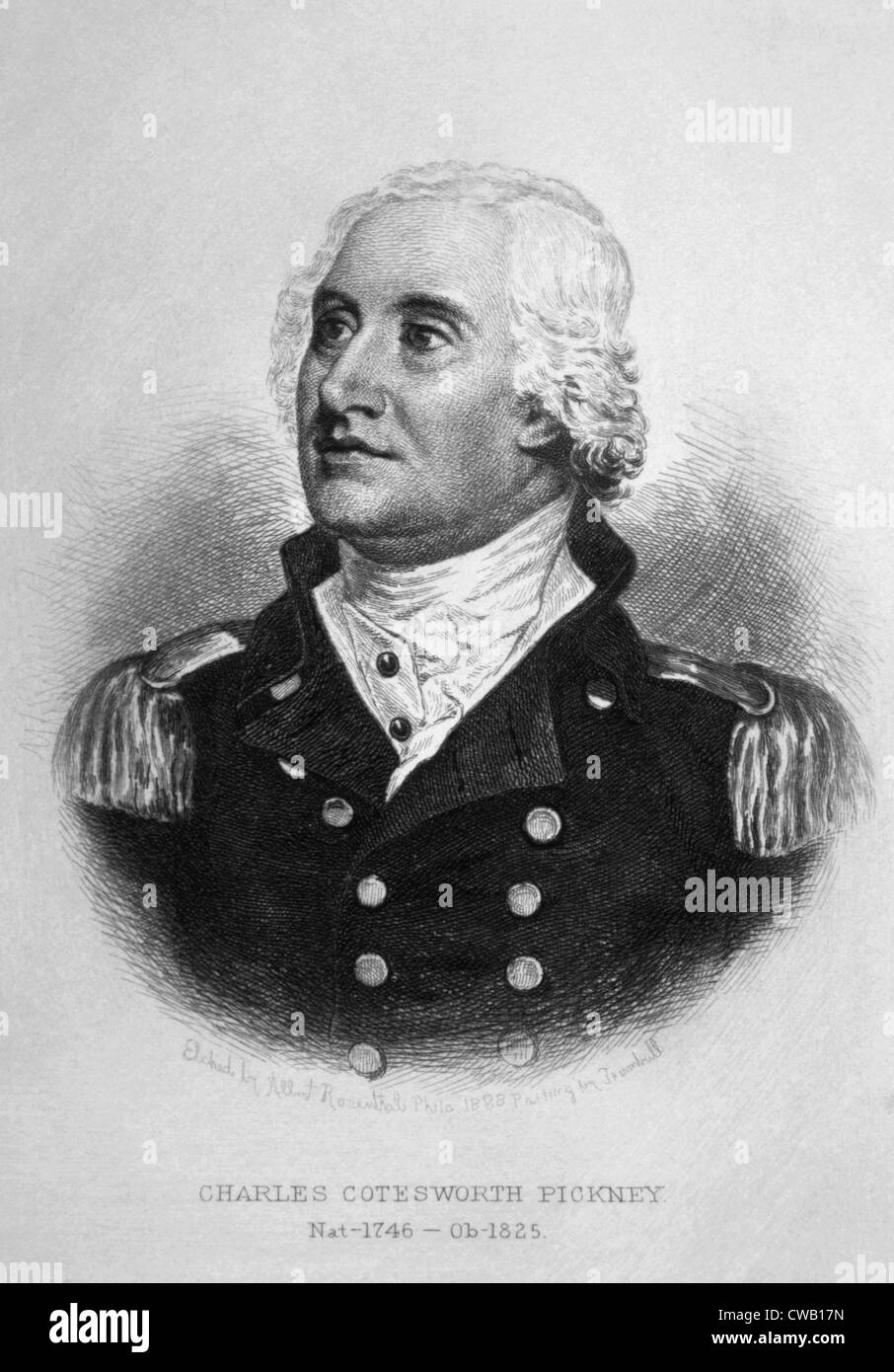 Charles Cotesworth Pinckney (1746-1825), engraving 1889 Stock Photo - Alamy