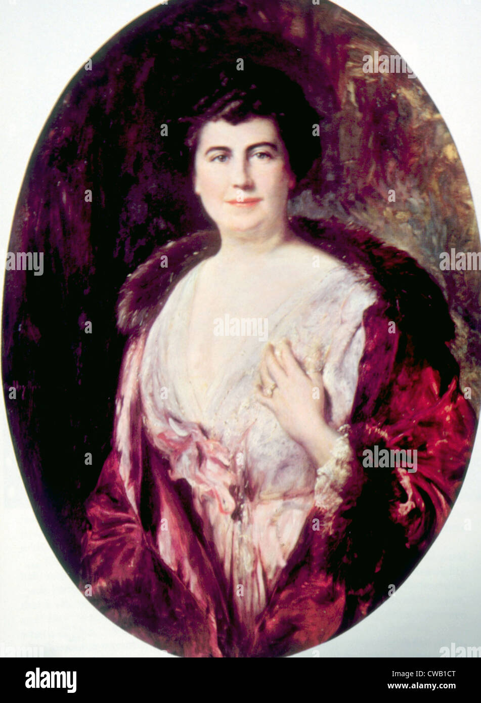 Edith Bolling Galt Wilson (1872-1961), First Lady (1915-1921), portrait ...