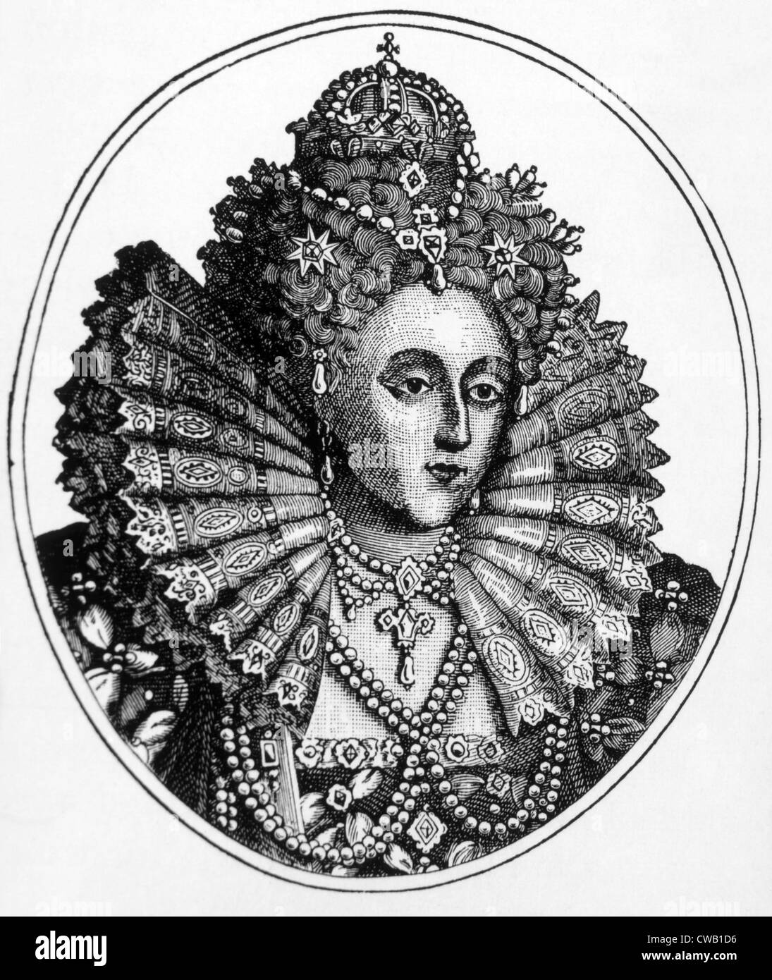 Black white queen elizabeth hi-res stock photography and images - Alamy