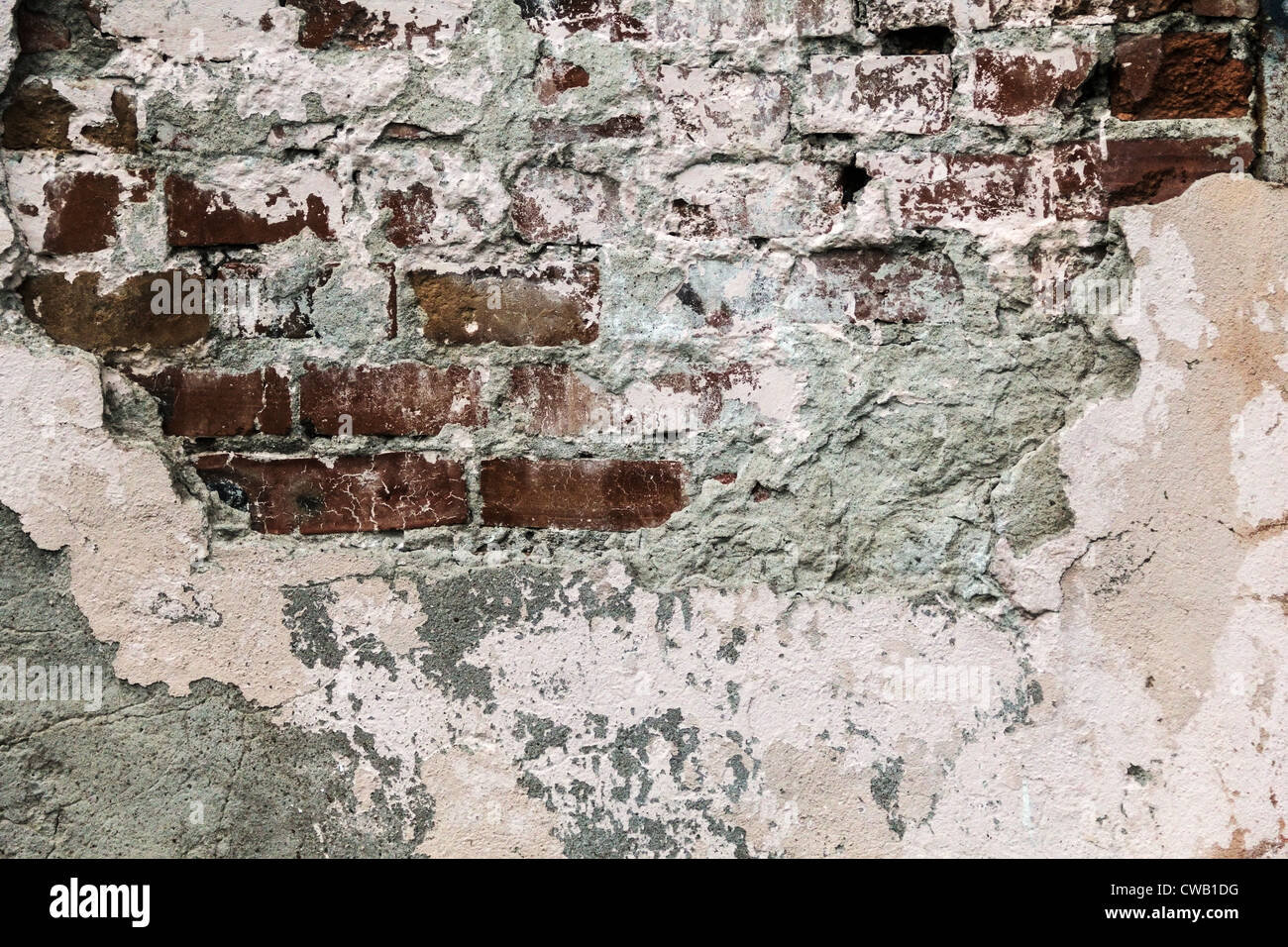 old brick wall with plaster Stock Photo - Alamy