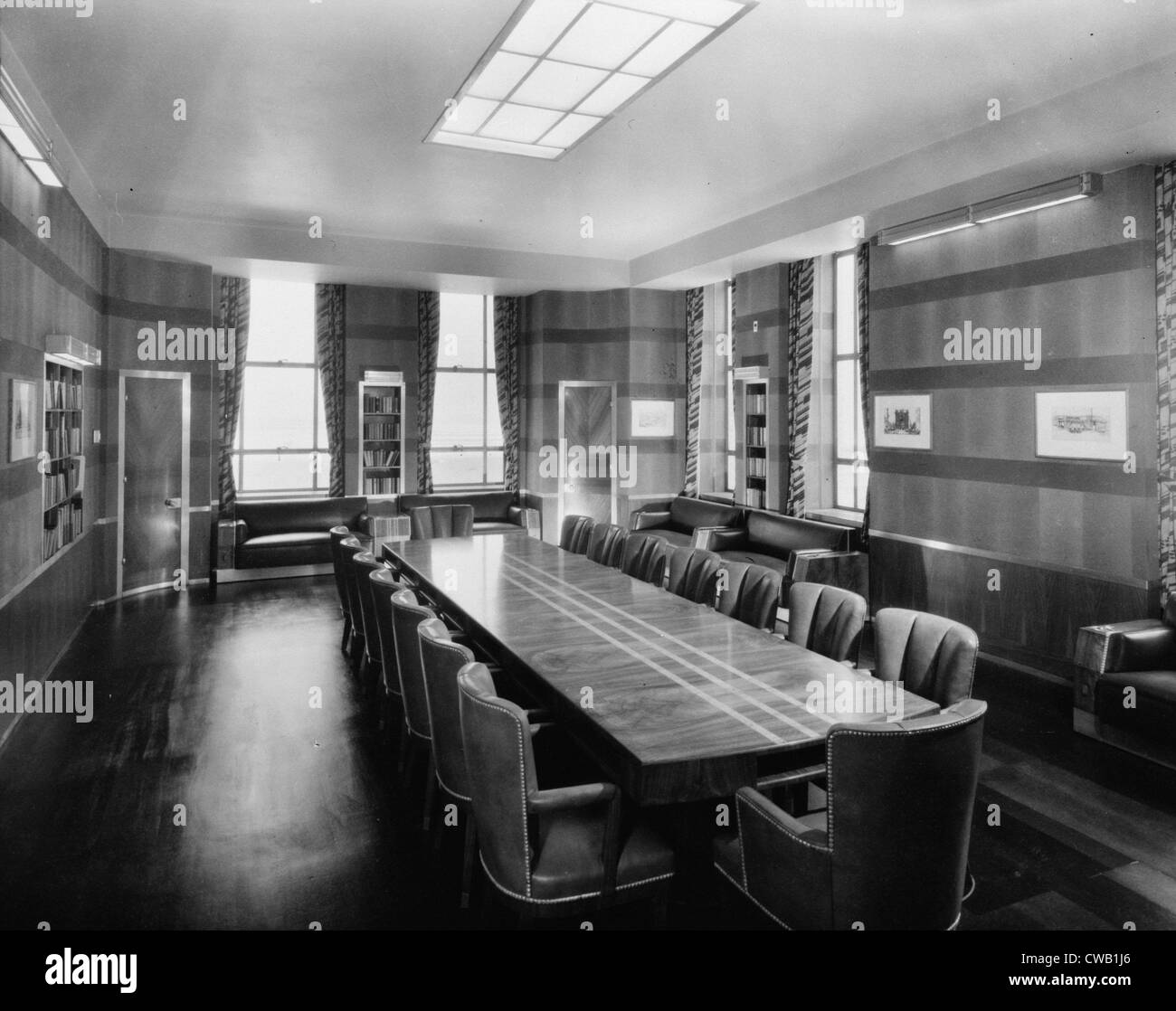 Cincinnati Union Terminal, boardroom, constructed in 1933, partially ...