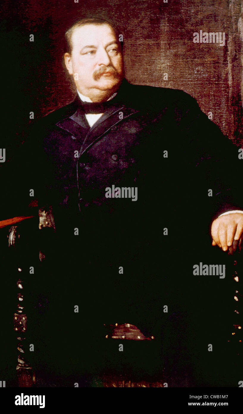 President grover cleveland portrait hi-res stock photography and images ...