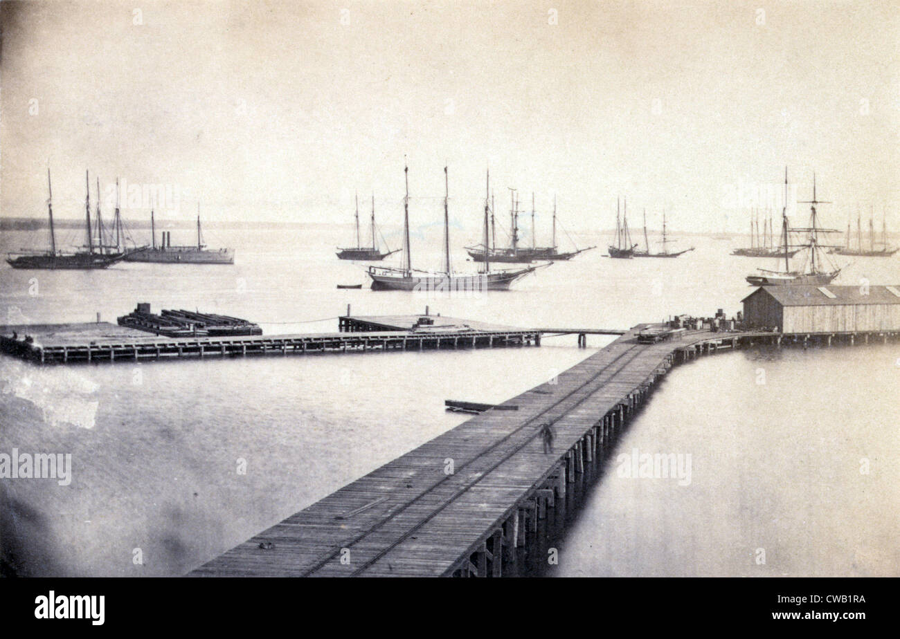 The Civil War Magazine Wharf Photograph By Andrew J Russell City
