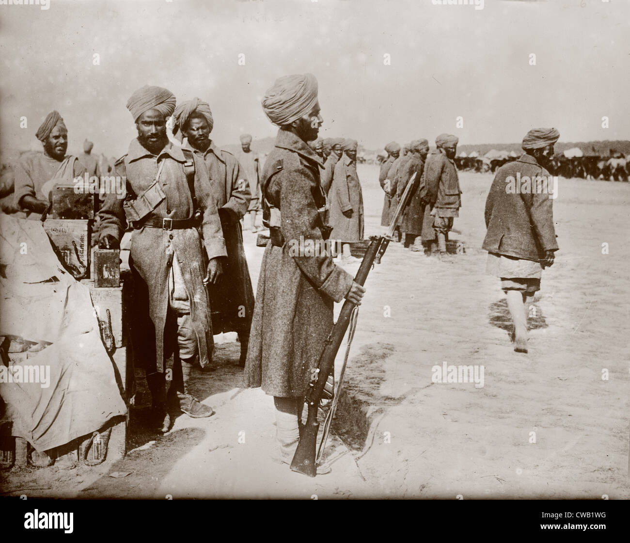 World War I, India's soldiers in France, circa 1914-1918 Stock Photo ...