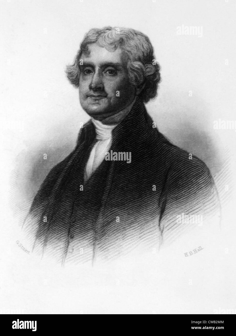 Thomas Jefferson (1743-1826), U.S. President (1801-1809 Stock Photo - Alamy