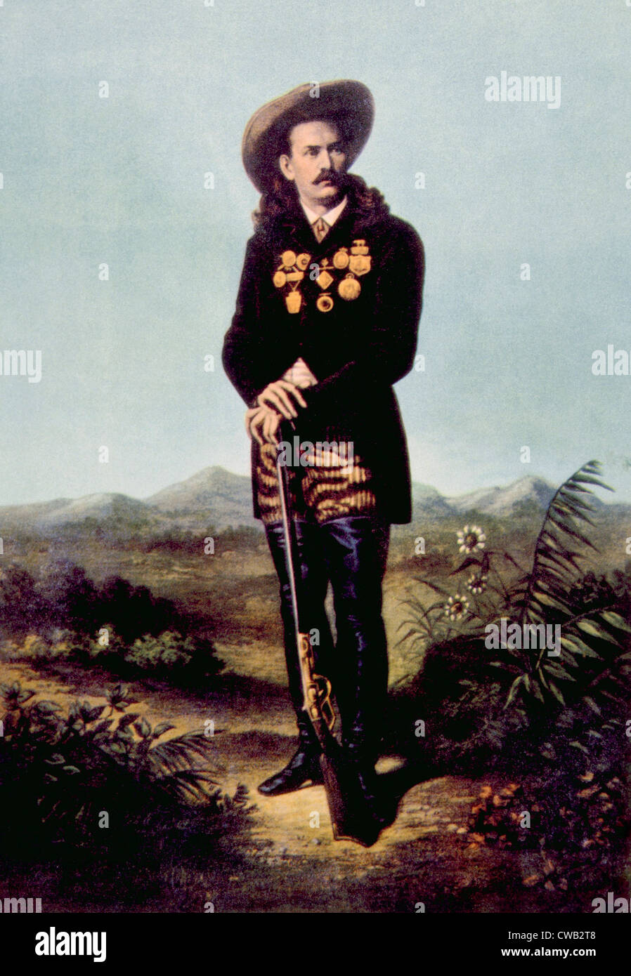 W.F. (Doc) Carver (1840-1927), trick shot artist who performed in ...