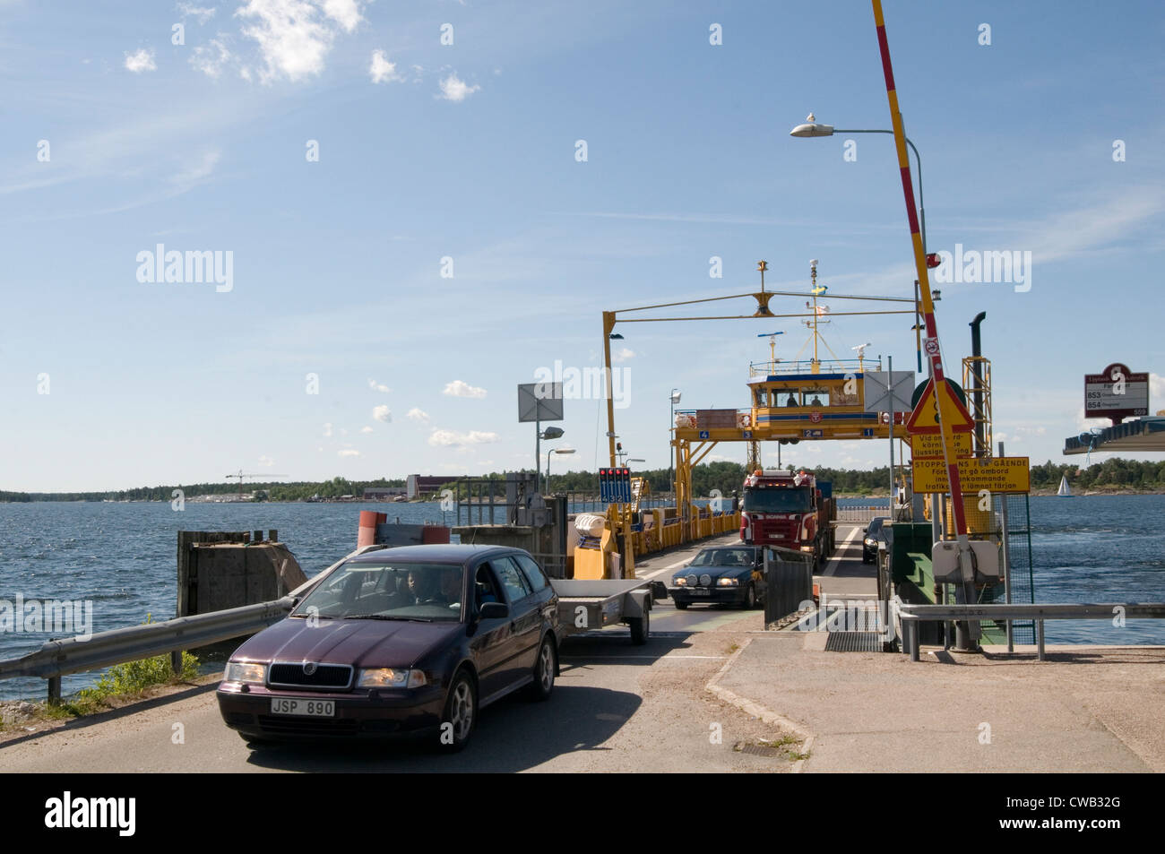 oregrund ferry cable ferries between sweden and Gräsö small island near ...