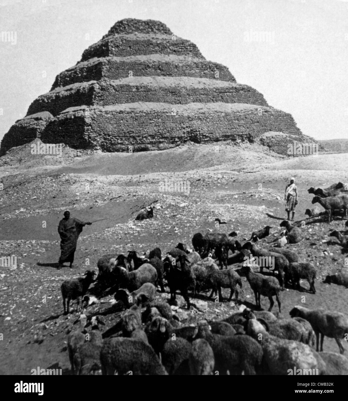 The Step Pyramid, photograph 1896 Stock Photo - Alamy