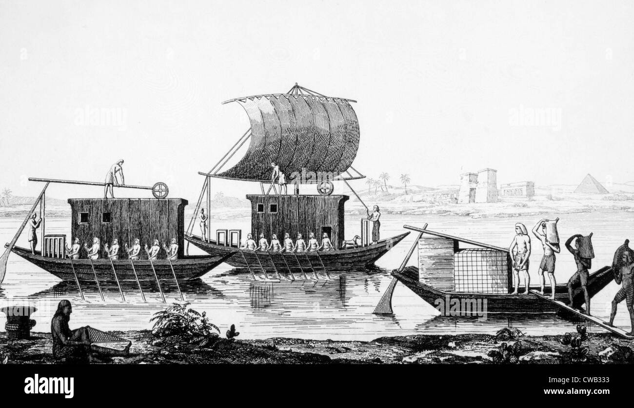 Ancient egyptian boat hi-res stock photography and images - Alamy