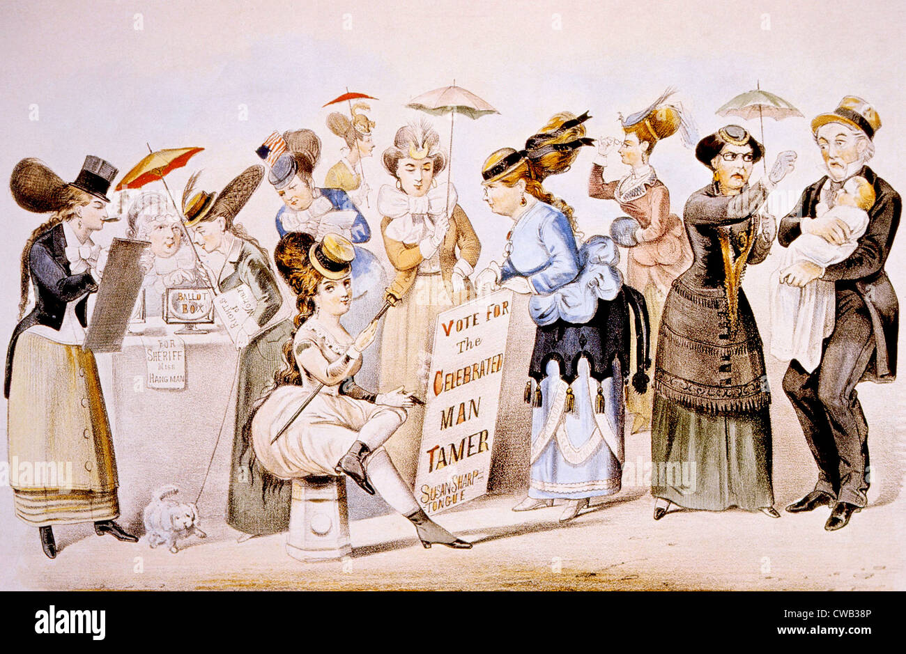 The Age of Brass or The Triumph of Woman's Rights, Currier & Ives, 1869 ...