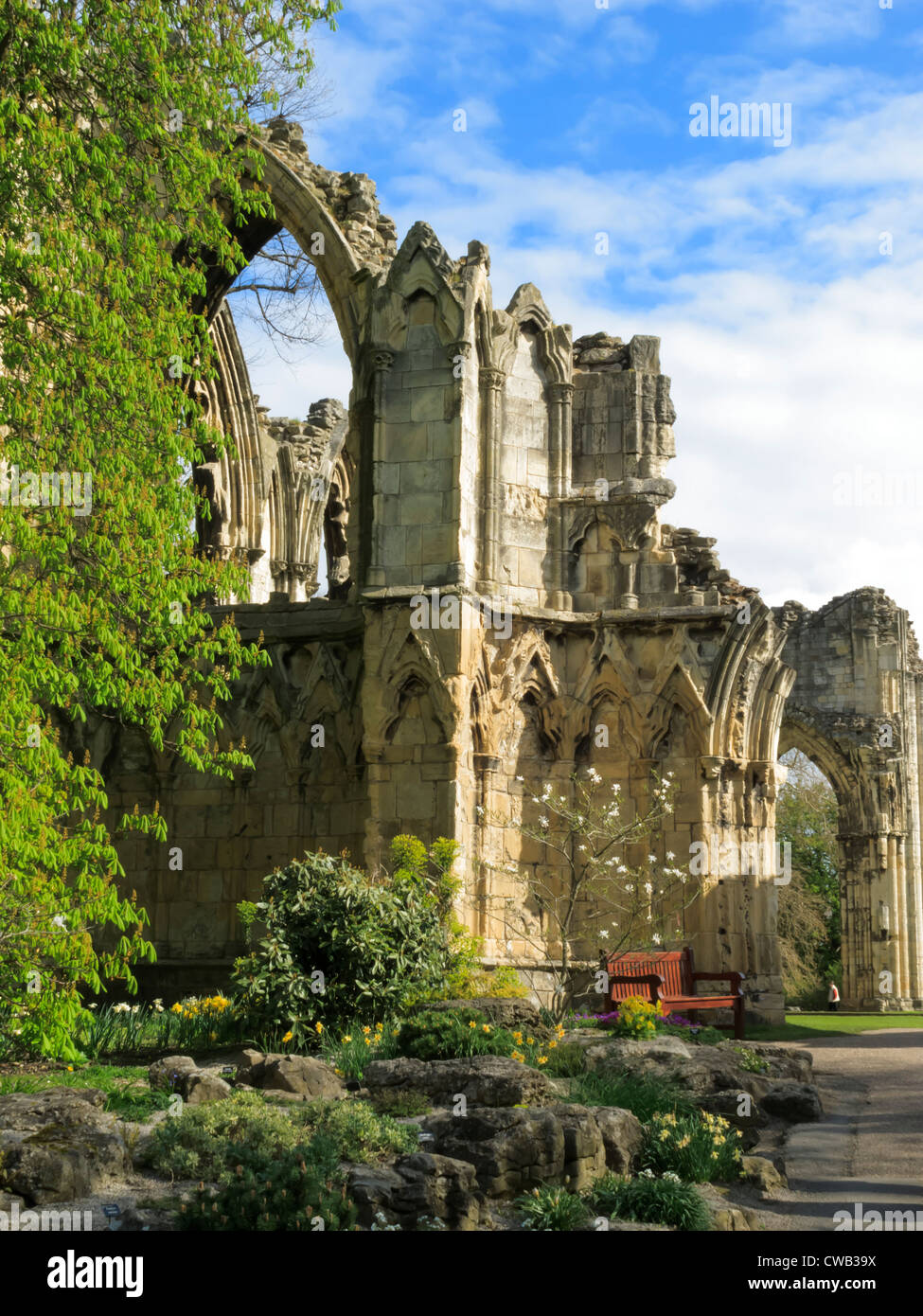 St Marys Abbey York Museum Gardens York Yorkshire England Stock Photo ...