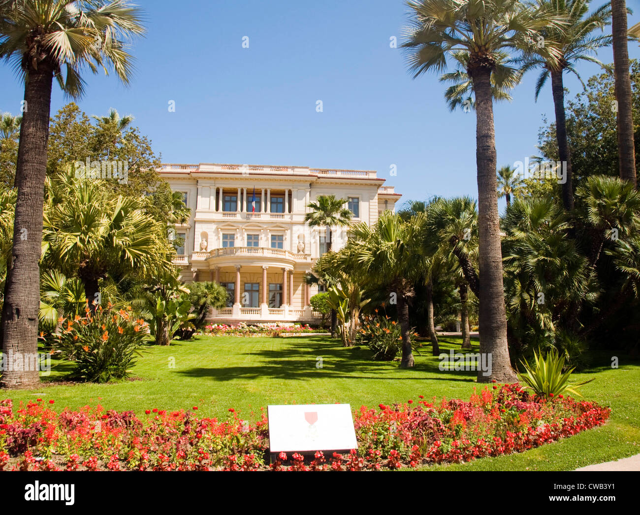 Musee Museum Massena with flower garden The French Riviera Nice France ...
