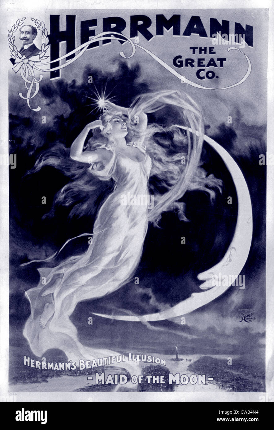 Herrmann the Great, Herrmann's Beautiful Illusion - Maid of the Moon ...