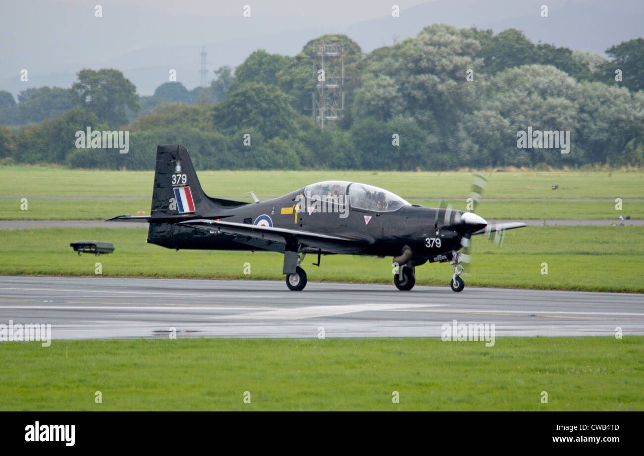Short Tucano turboprop RAF Training aircraft at RAF Linton on Ouse in ...