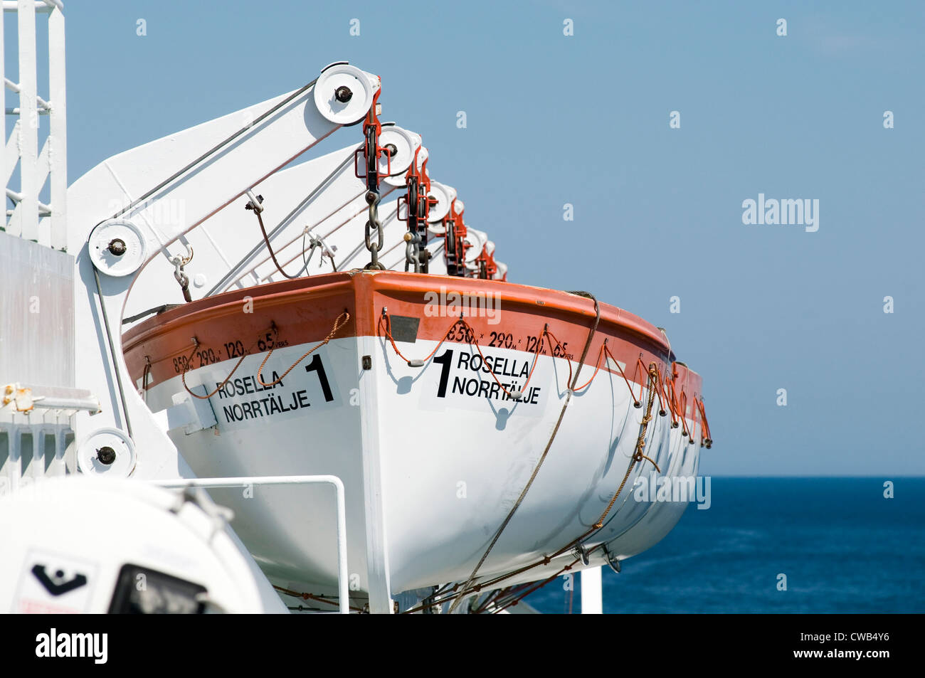 lifeboat life boats boat lifeboats safety equipment on ferry ferries ...