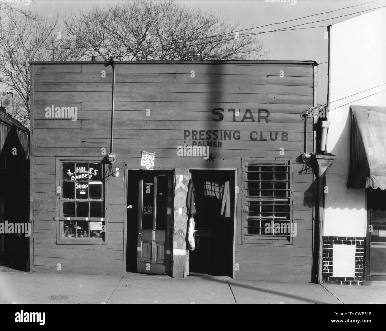 African American store fronts, original title: 'Shop fronts, laundry ...