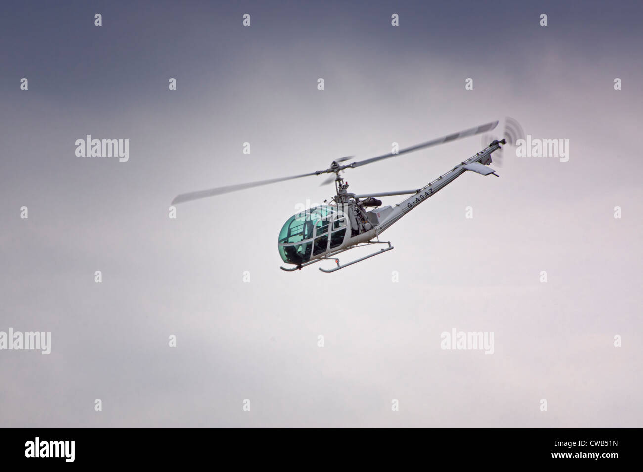 Hiller HT2 (UH-12E4) helicopter Stock Photo - Alamy