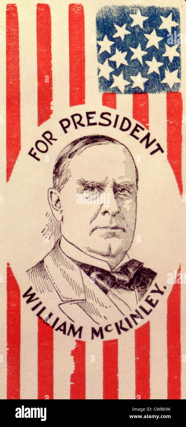 Campaign poster for William McKinley, ca. 1900 Stock Photo - Alamy