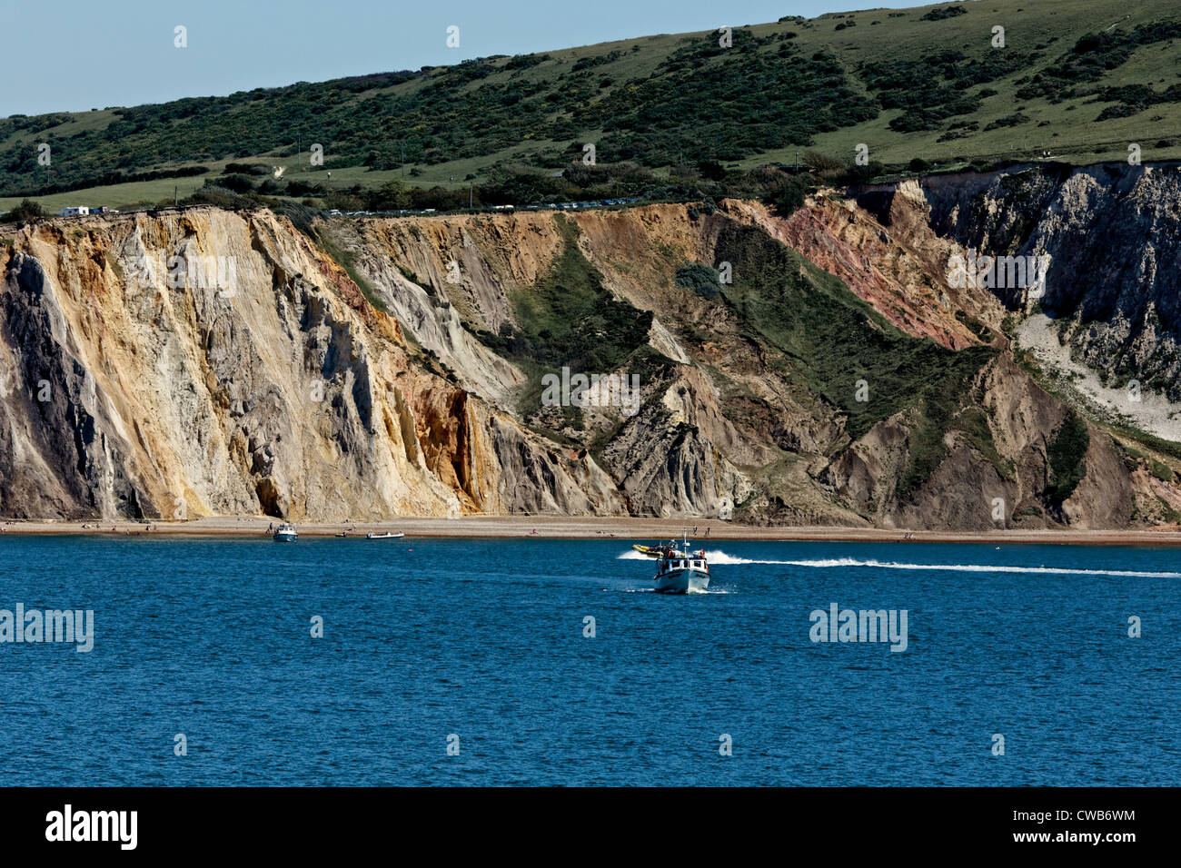 Alum bay coloured sand hi-res stock photography and images - Alamy