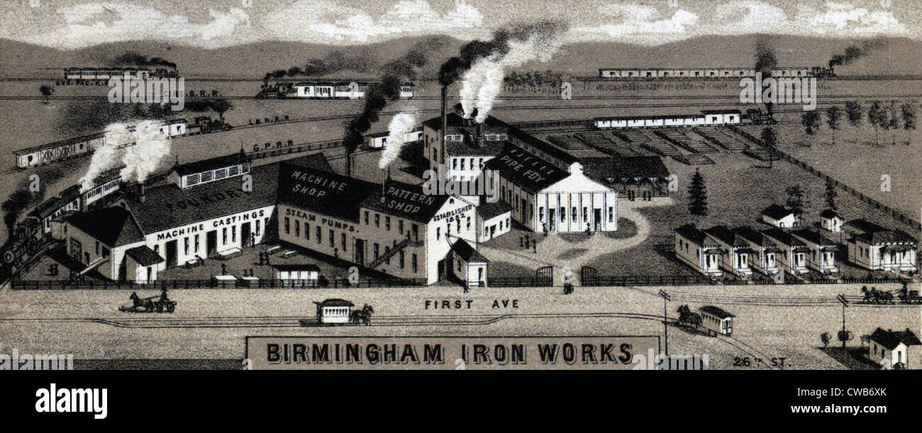 19th century factory america hi-res stock photography and images - Alamy