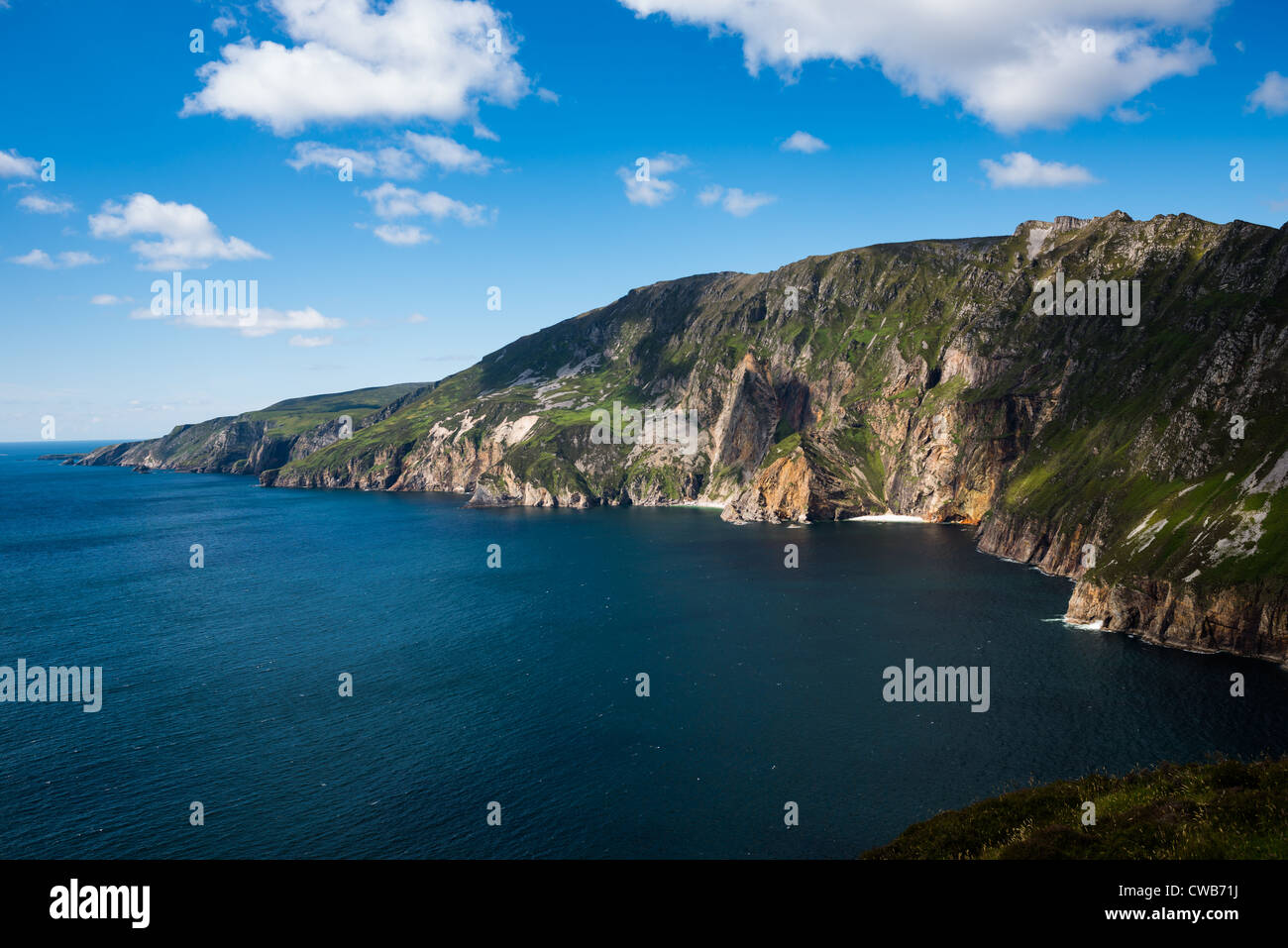 Slieve League cliffs, on the west coast of Donegal, Republic of Ireland ...