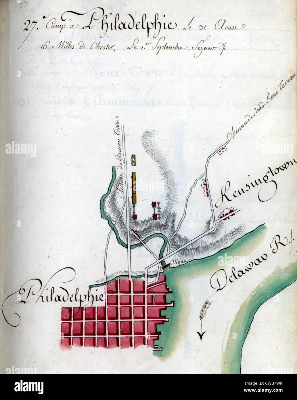 Philadelphia map 1778 hi-res stock photography and images - Alamy