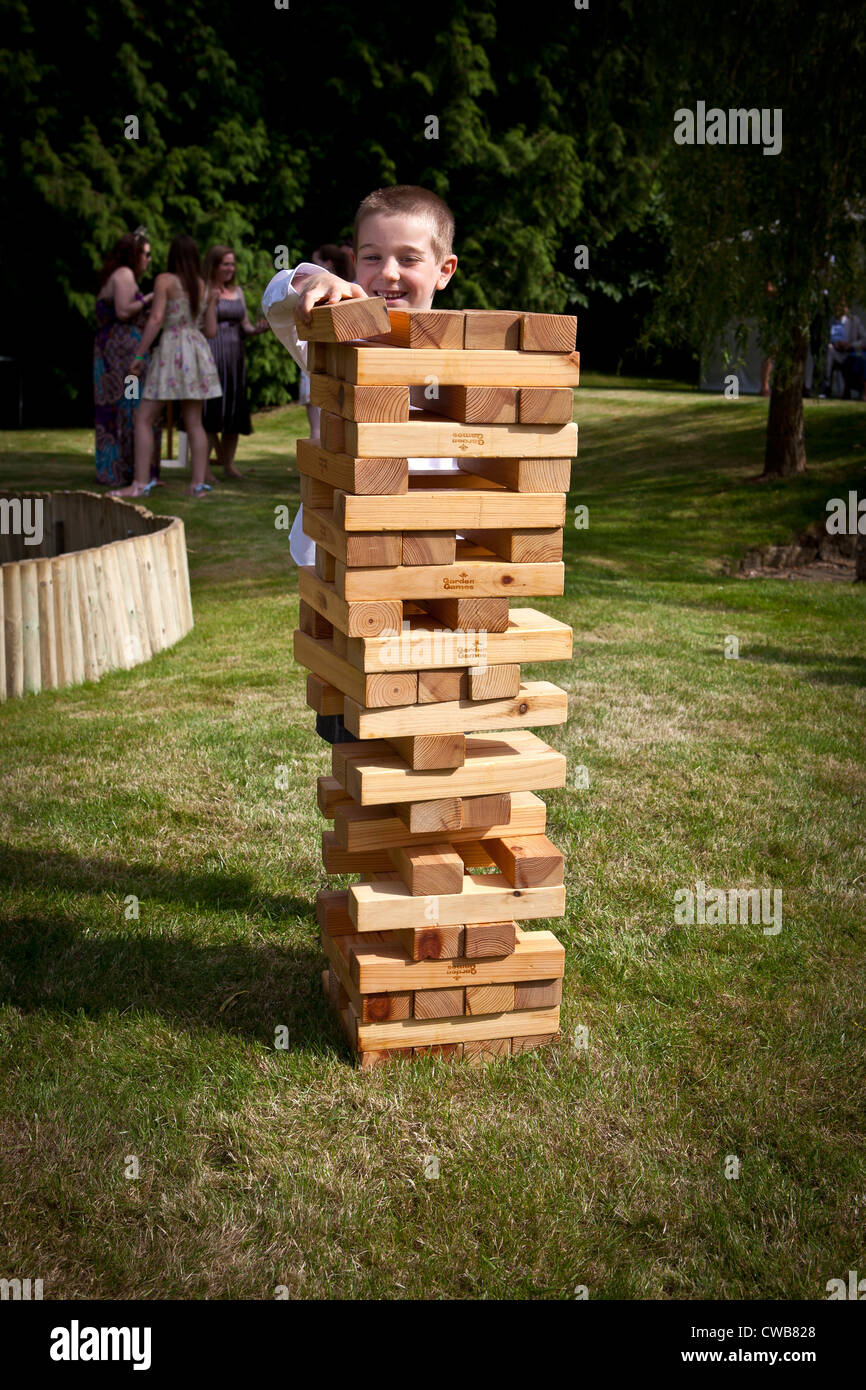 Giant Yatzy Garden Game Stock Photo - Alamy