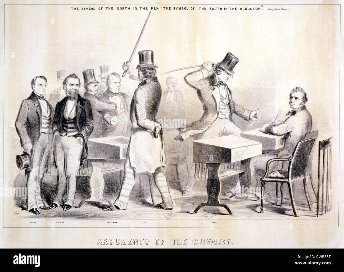 The Civil War, The attack and severe beating of Massachusetts senator ...