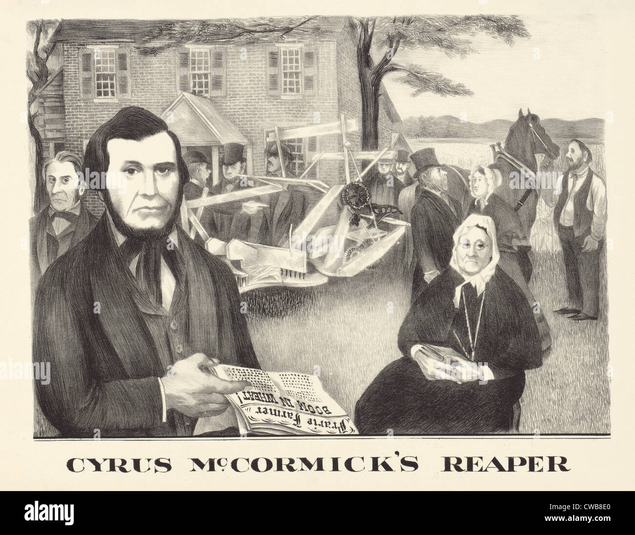 Cyrus McCormick's reaper. A n illustration of Cyrus McCormick and the ...