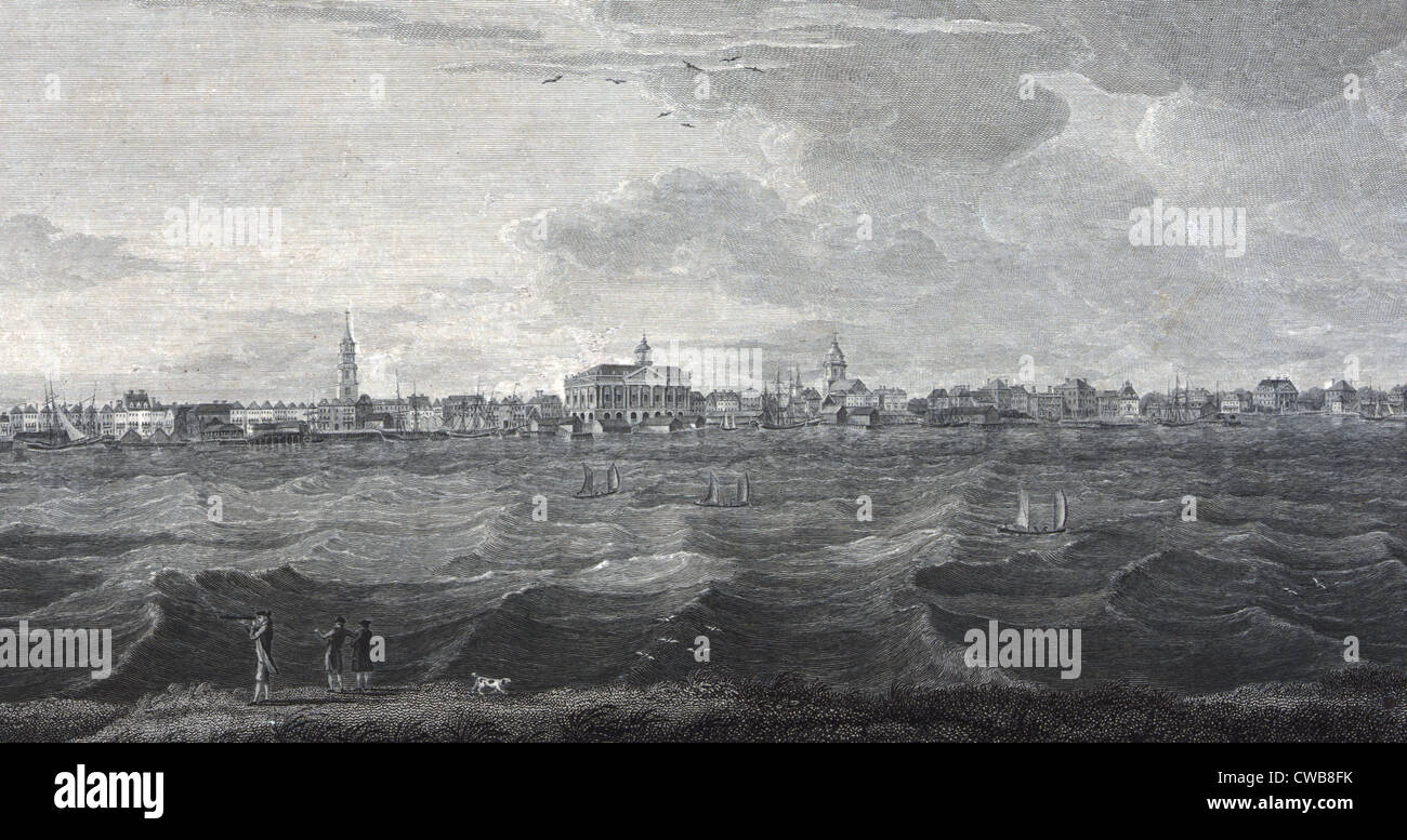 Charleston. A view of Charles-Town, the capital of South Carolina. 1774 ...