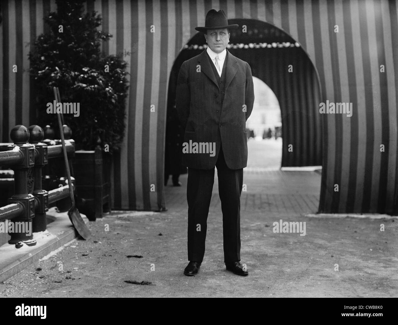 William Randolph Hearst photographed outside Washington D.C.'s Willard ...