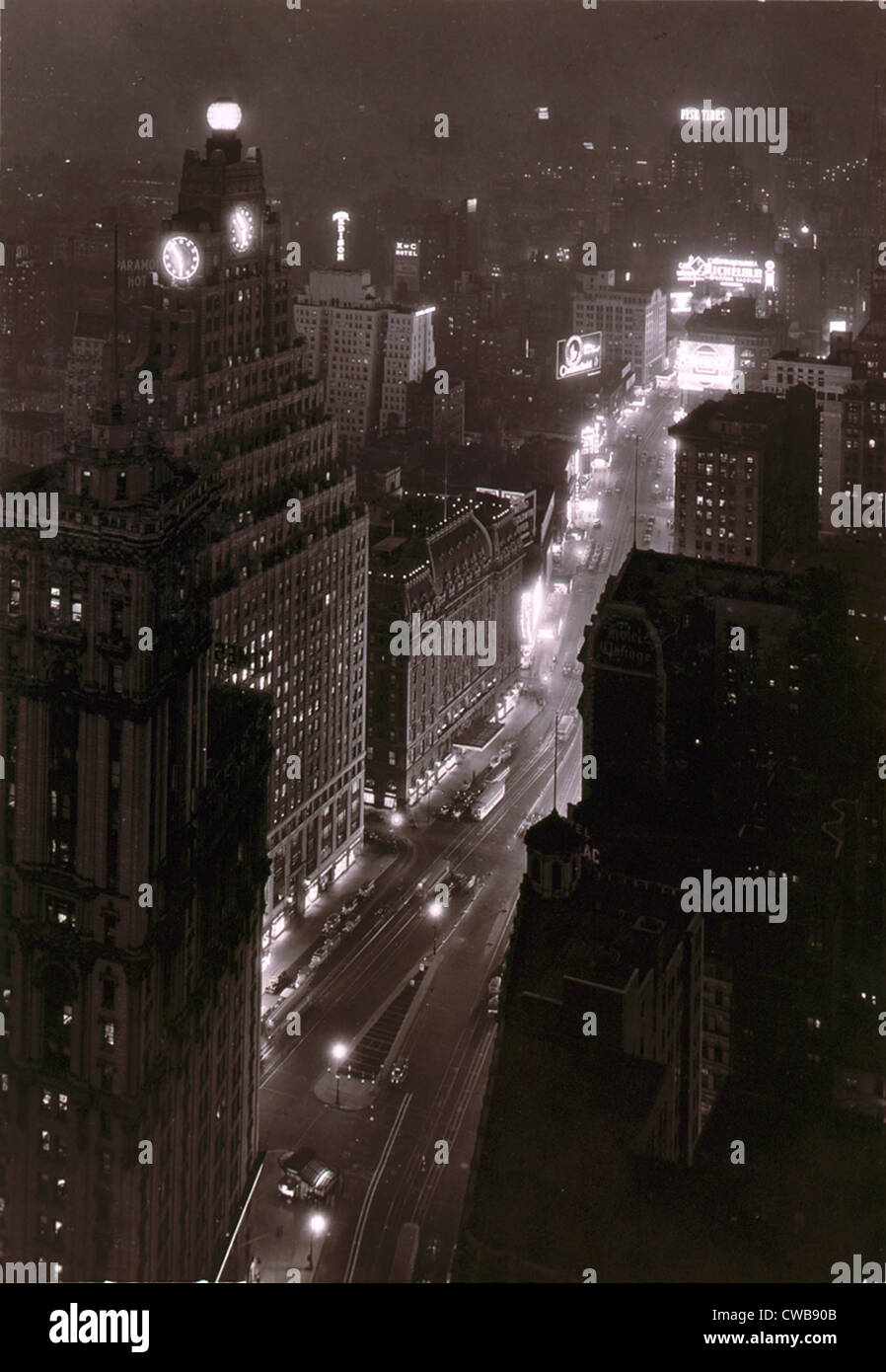 Times Square from above, February 16, 1932 Stock Photo - Alamy