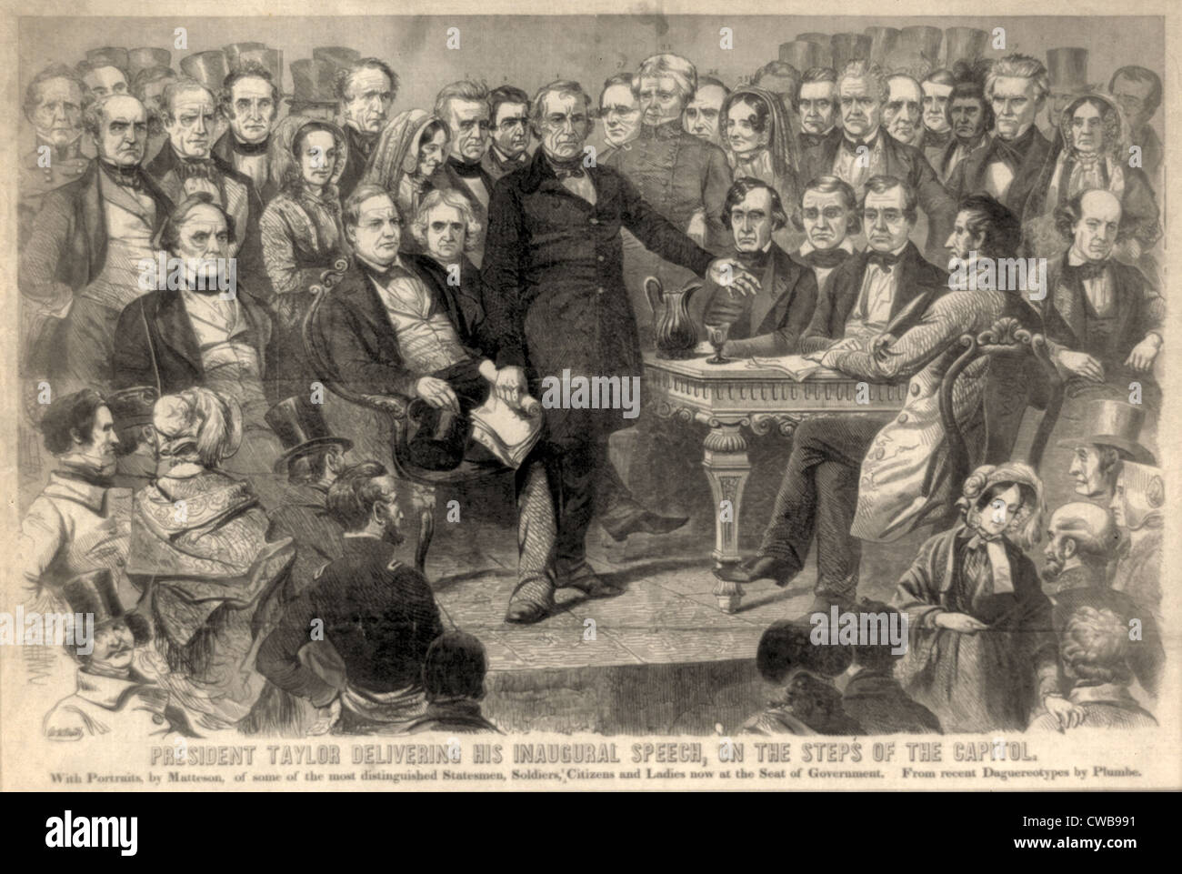 Zachary Taylor. Inauguration of Zachary Taylor 12th president of the ...
