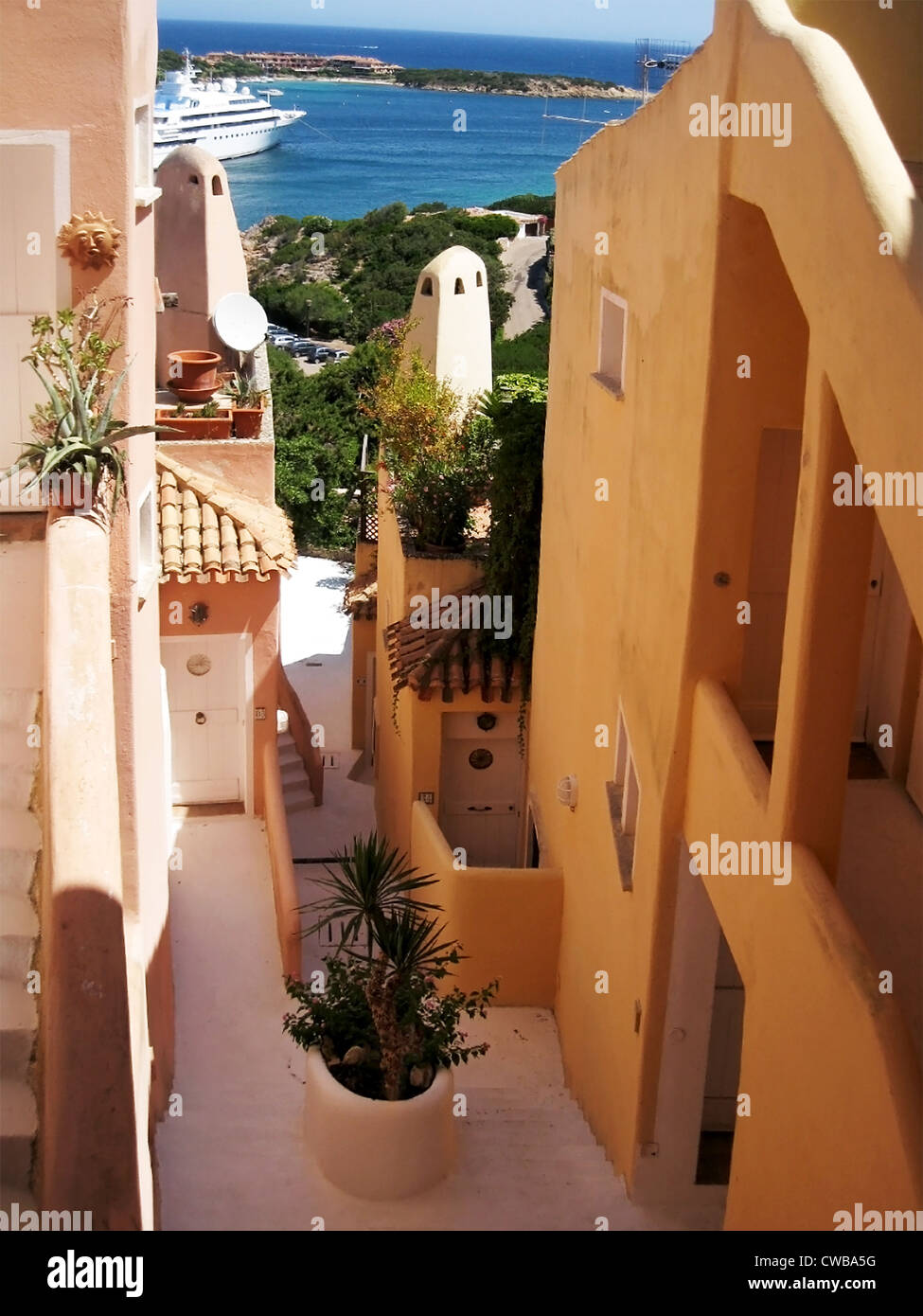 Vacation view through the window Stock Photo - Alamy