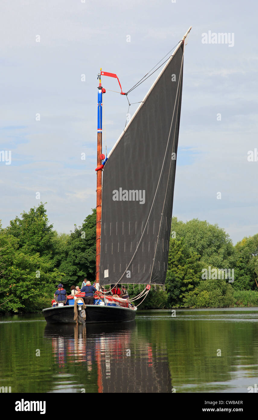 Norfolk Wherry Albion on River Yare Stock Photo - Alamy