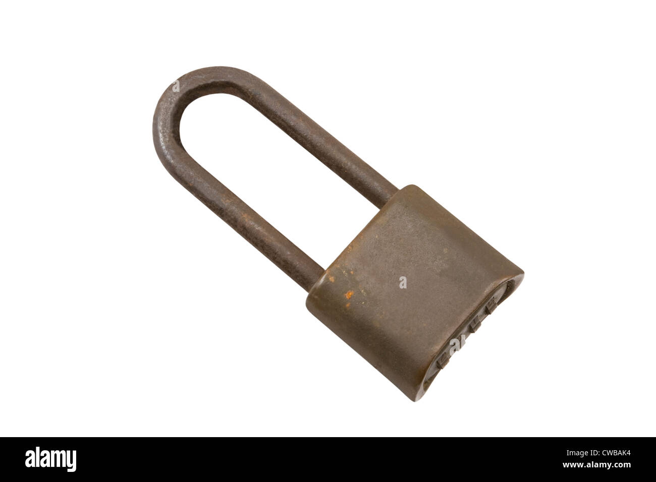 Old padlock isolated on white background Stock Photo - Alamy