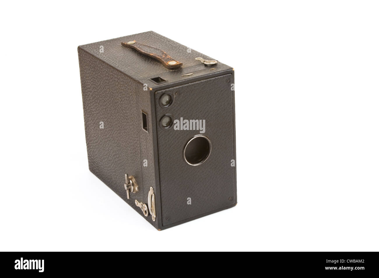 Antique Box camera isolated on white background Stock Photo - Alamy