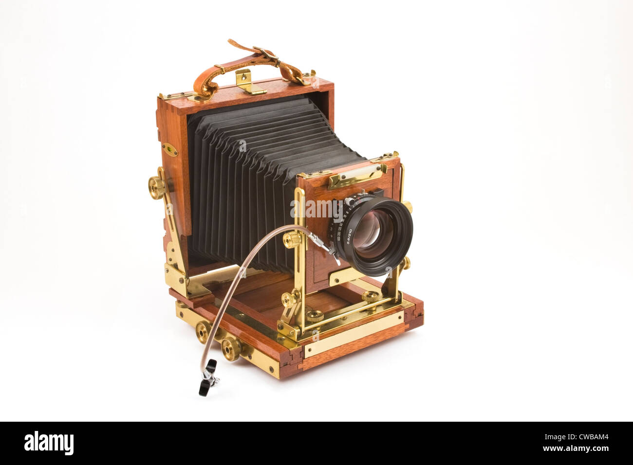 Large format view camera isolated on white background Stock Photo - Alamy