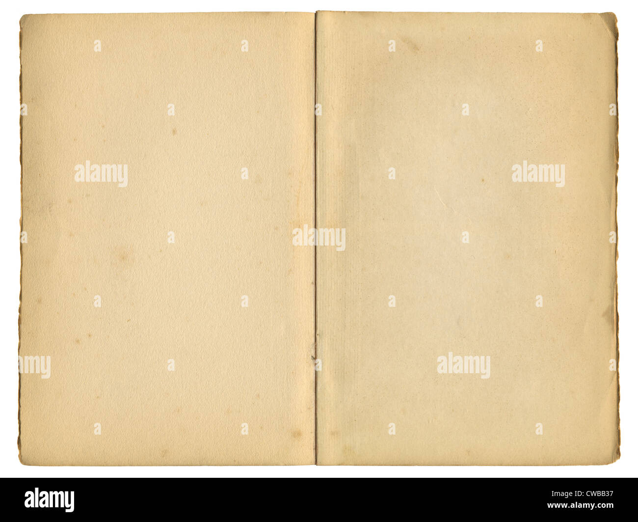 Old inside pages from a vintage book, isolated over white Stock Photo ...