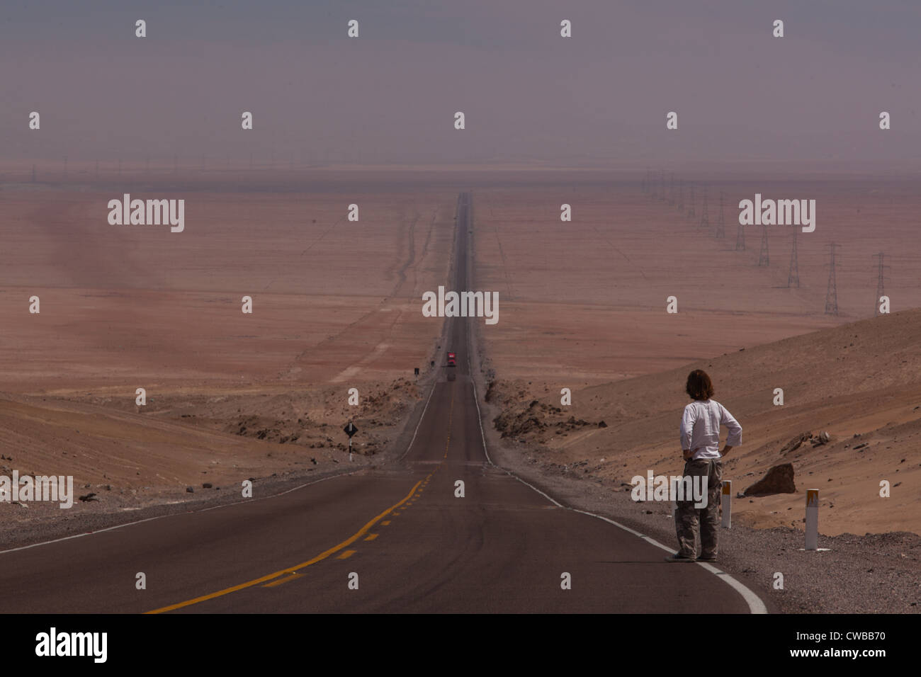 Straight road section hi-res stock photography and images - Alamy