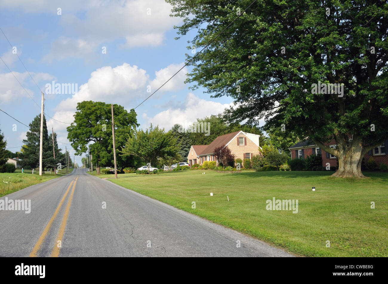 Little rural town in Amish Country, Pennsylvania, USA Stock Photo - Alamy