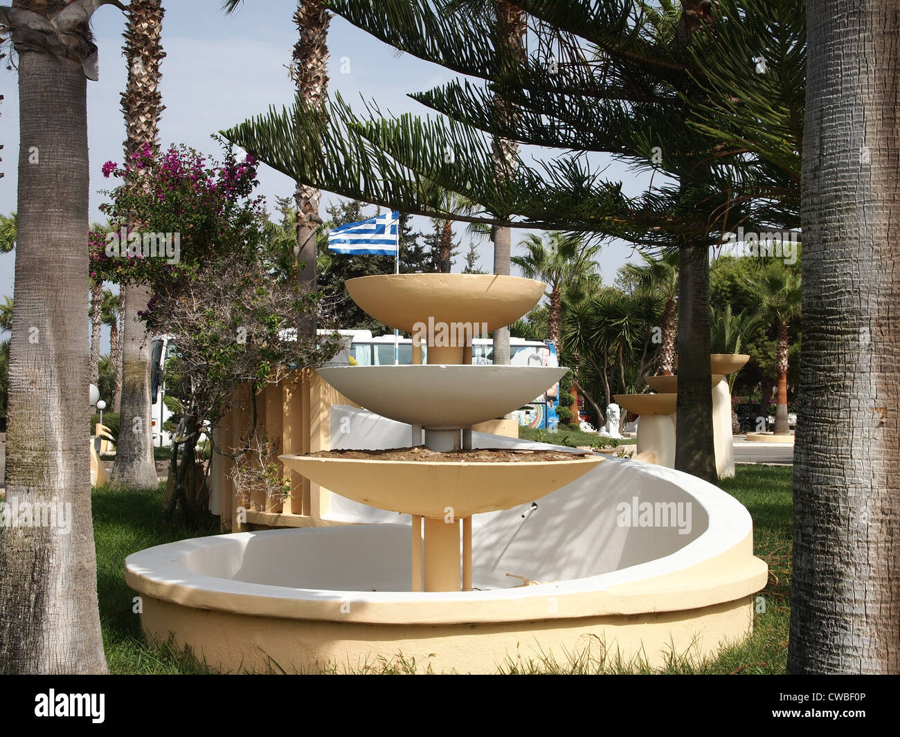 A fountain in a park Stock Photo - Alamy