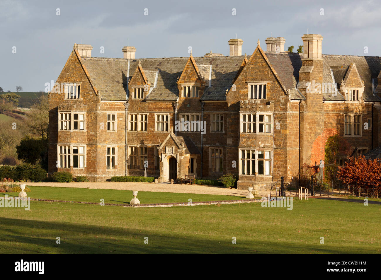Front view, Launde Abbey, East Norton, Leicestershire, England, UK ...
