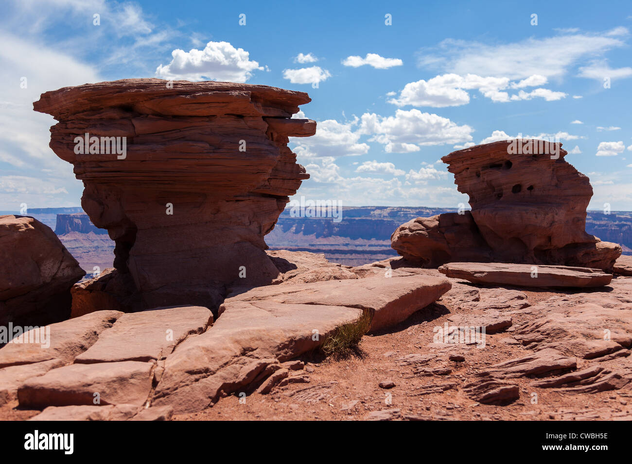 Geological formations in Dead horse view in Utah - USA Stock Photo - Alamy